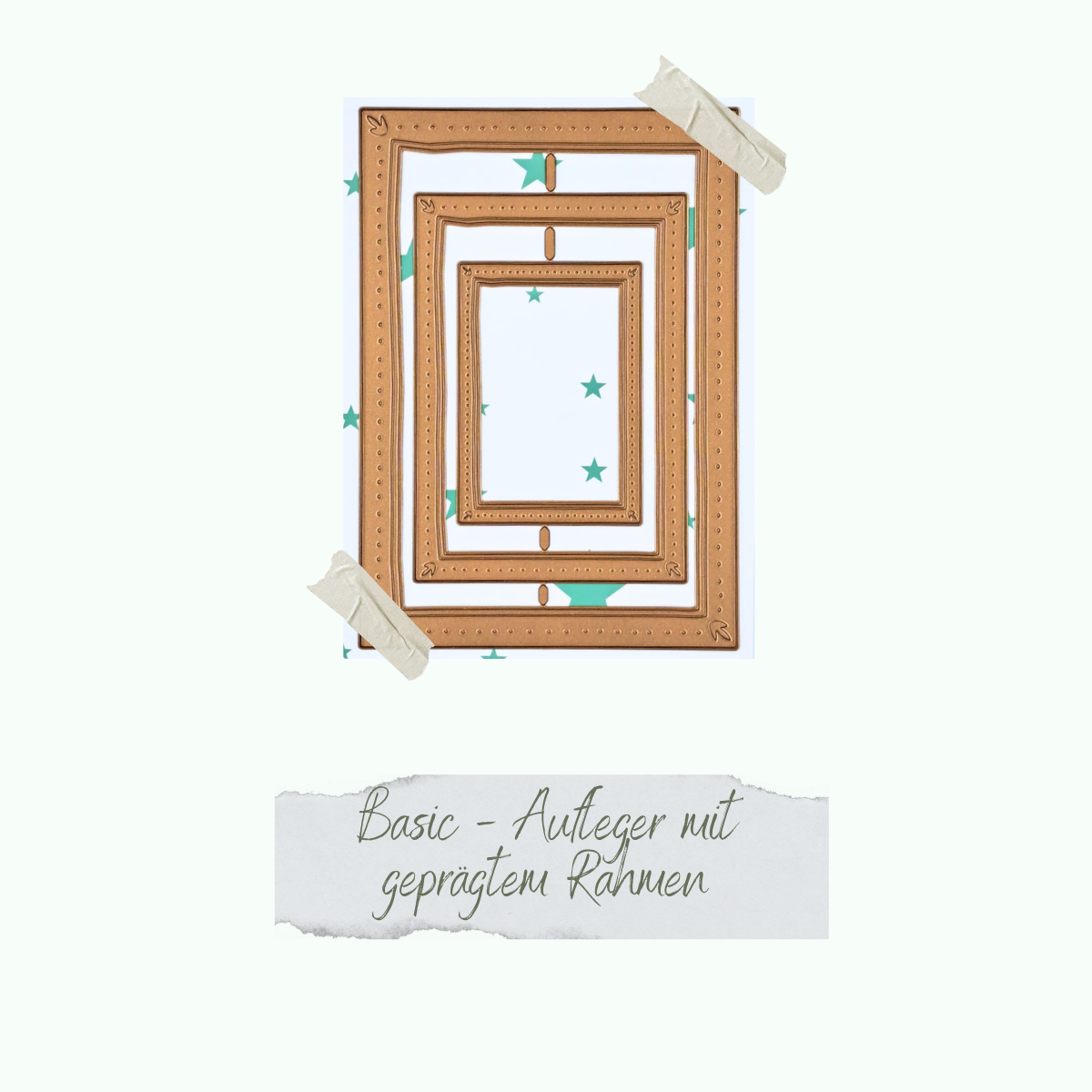 Basic - Aufleger mit geprägtem Rahmen | CD-Basic-001