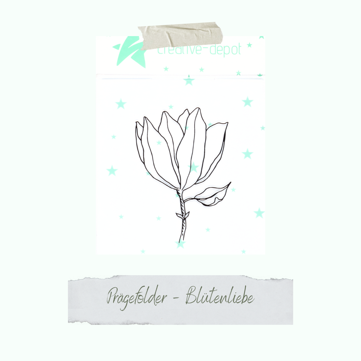 Prägefolder - Blütenliebe - 11 x 15,5 cm | CD-PF-119