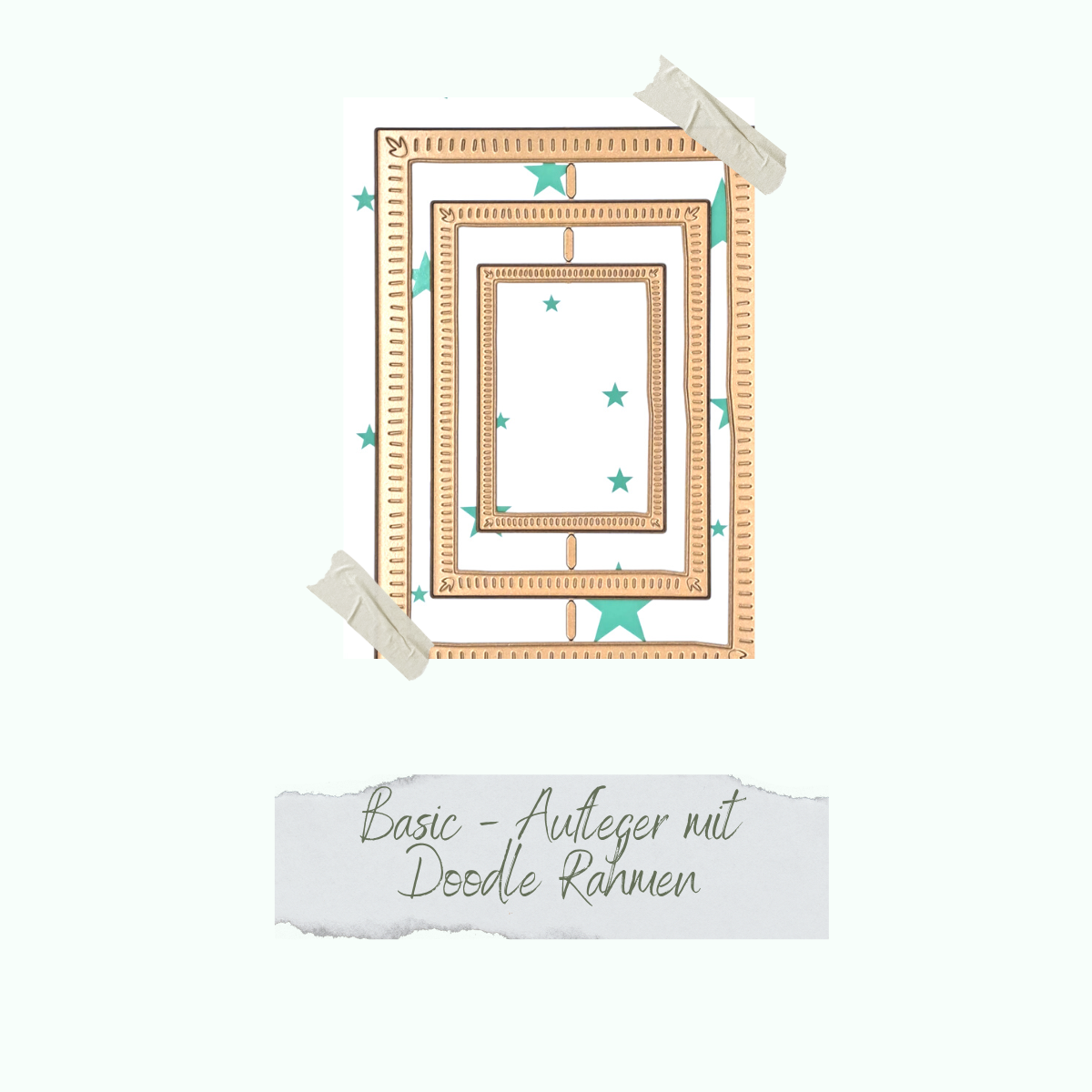 Basic - Aufleger mit Doodle Rahmen | CD-Basic-002